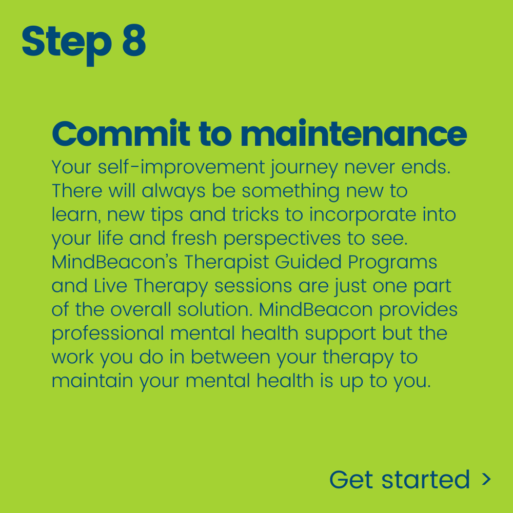 Your journey to recovery | An 8-step pandemic mental health recovery plan