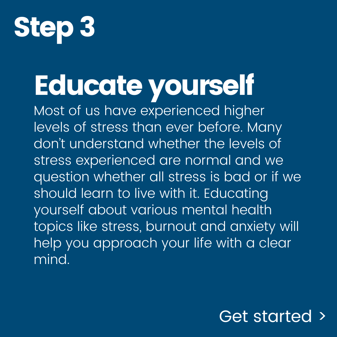 Your journey to recovery | An 8-step pandemic mental health recovery plan